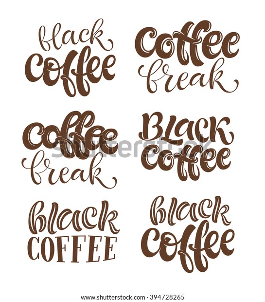 Vector Illustration Lettering Restaurant Cafe Menu Stock Vector ...