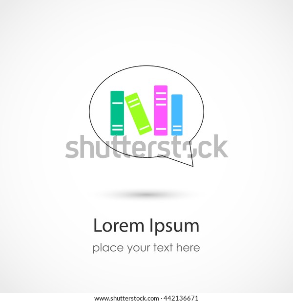 Vector Illustration Library Book Symbol Stock Vector (Royalty Free ...