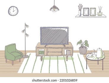 271 Table tv hand drawing Images, Stock Photos & Vectors | Shutterstock