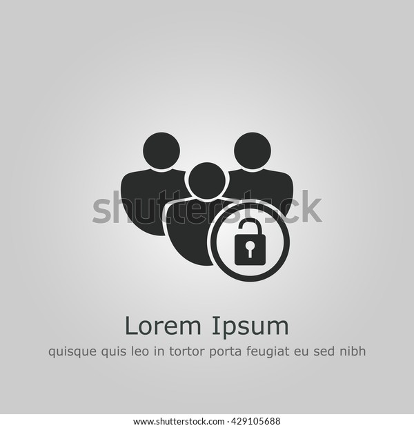 Vector Illustration Lock Open Sign Icon Stock Vector (Royalty Free ...