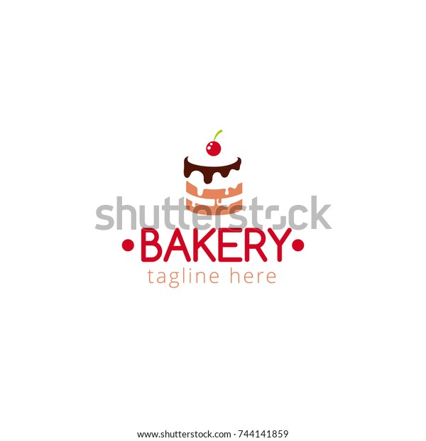 Vector Illustration Logo Bakery Cafe Cake Stock Vector (Royalty Free ...