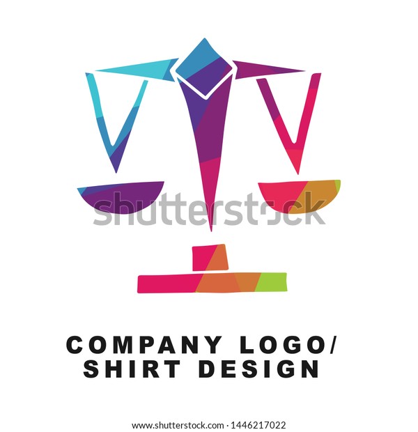 Vector Illustration Logo Design Weigh Balance: เวกเตอร์สต็อก (ปลอดค่า ...