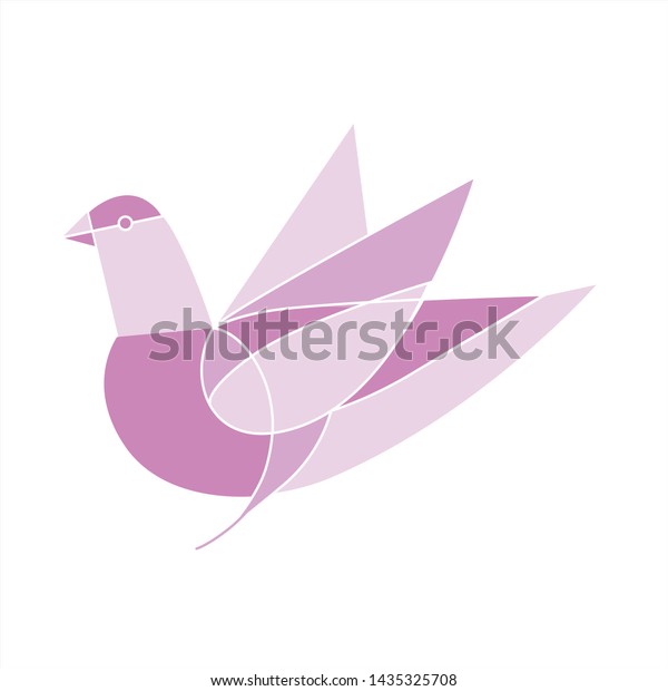 Vector Illustration Logo Icon Pink Violet Stock Vector (Royalty Free ...
