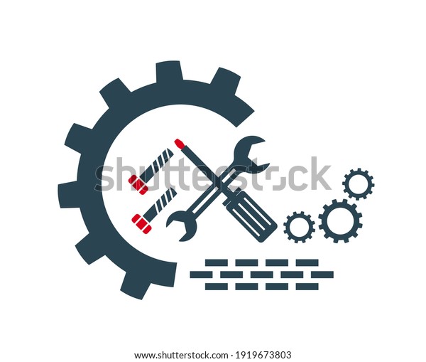 Ilustración vectorial del logotipo, el icono de reparación e ...