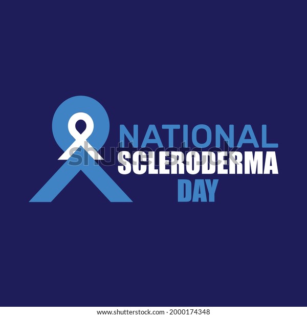 Vector Illustration Logo National Scleroderma Awareness Stock Vector ...