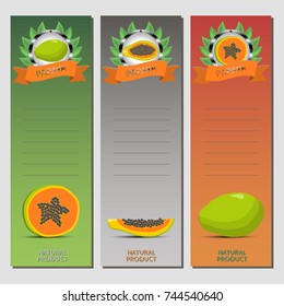 Vector Illustration Logo Whole Ripe Fruit Stock Vector (Royalty Free ...