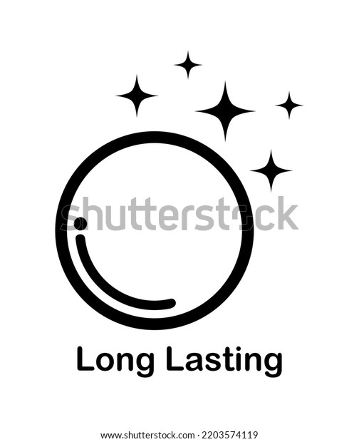 Vector Illustration Long Lasting Icon On Stock Vector (Royalty Free ...
