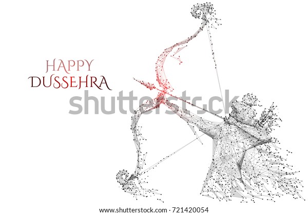 Vector Illustration Lord Rama Arrow Killing Stock Vector (Royalty Free ...