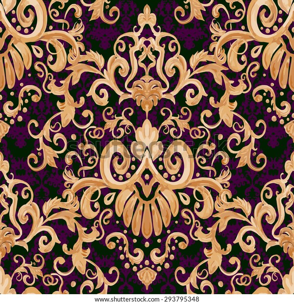 Vector Illustration Luxury Texture Wallpapers Fabric Stock Vector ...