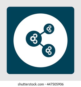 Vector Illustration Machine Learning Gear Algorithms Stock Vector ...