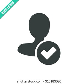 Vector Illustration Male User Action Web Stock Vector (Royalty Free ...