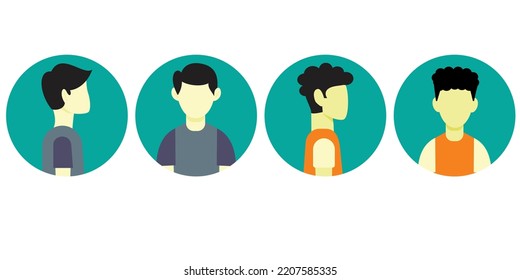 Vector Illustration Man Green Background Stock Vector (Royalty Free ...