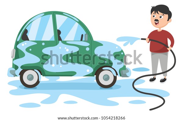 896 Cartoon Man Washing Car Images, Stock Photos & Vectors | Shutterstock