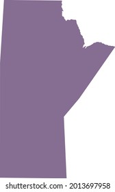 Vector Illustration Manitoba Map Stock Vector (Royalty Free) 2013697958 ...