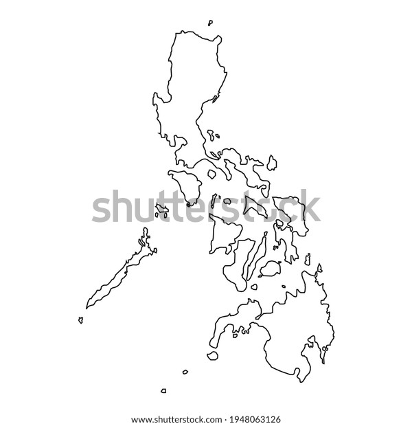 Vector Illustration Map Philippine Islands On Stock Vector (Royalty ...