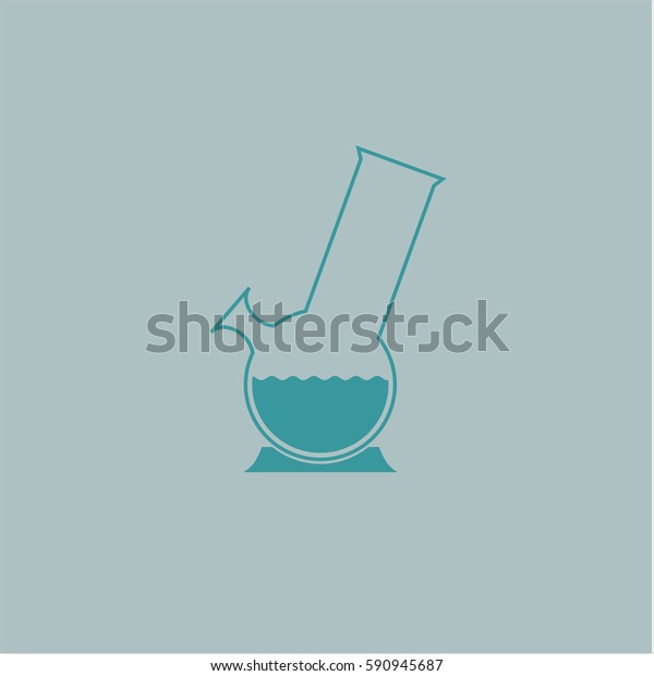 Vector Illustration Marijuana Bong Vector Symbol Stock Vector (Royalty ...