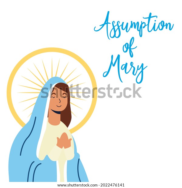 Illustration vectorielle de marie pour l'Assomption : image vectorielle ...