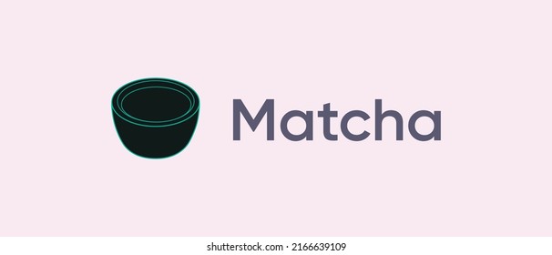 Vector Illustration Matcha Logo Matcha Icon Stock Vector (Royalty Free ...