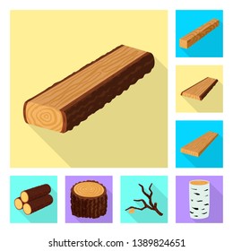 Vector Illustration Material Nature Sign Collection Stock Vector ...