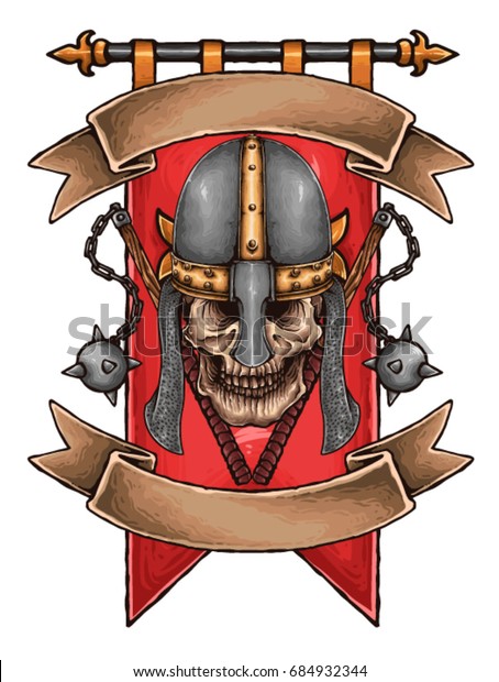 「Vector Illustration Medieval Knight Skull Helmet」のベクター画像素材（ロイヤリティフリー ...