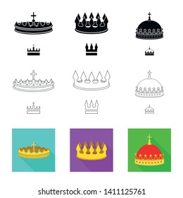 Vector Illustration Medieval Nobility Icon Collection Stock Vector ...