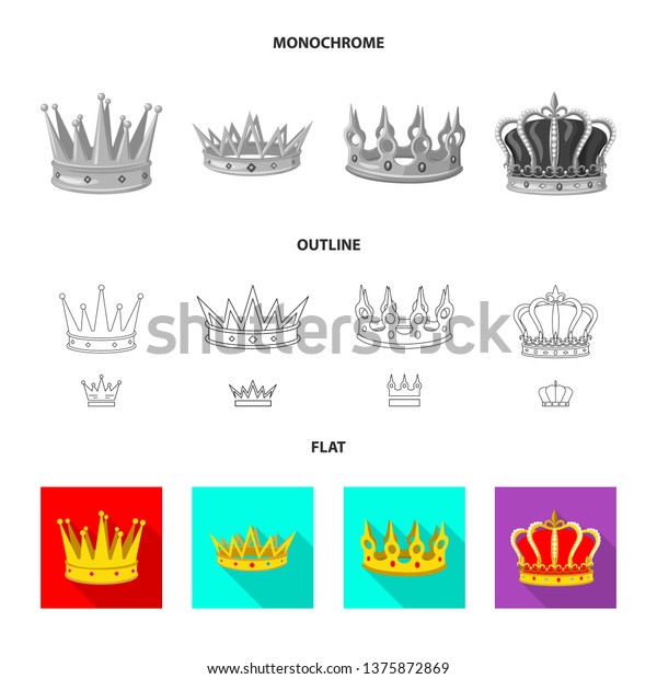 Vector Illustration Medieval Nobility Logo Collection Stock Vector ...