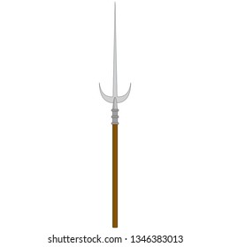 Vector Illustration Medieval Pike Stock Vector (Royalty Free ...