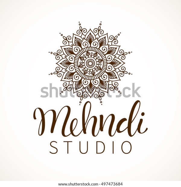 Vector Illustration Mehndi Pattern Traditional Indian Stock Vector ...