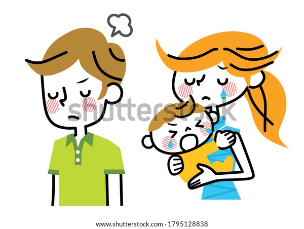 Vector Illustration Men Who Neglect Stock Vector (Royalty Free ...