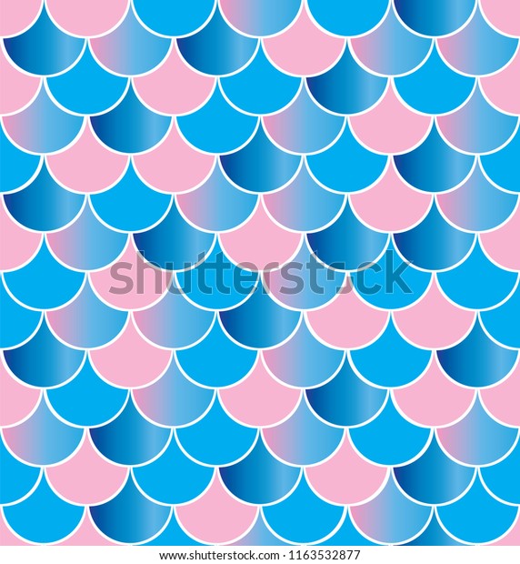 Vector Illustration Mermaid Skin Pattern Stock Vector (Royalty Free ...