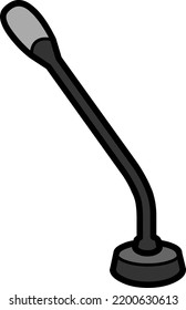 Vector Illustration Microphone Cartoon Style Clipart Stock Vector ...