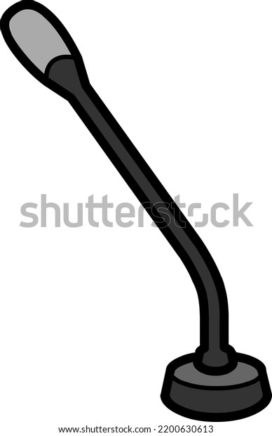 Vector Illustration Microphone Cartoon Style Clipart Stock Vector ...