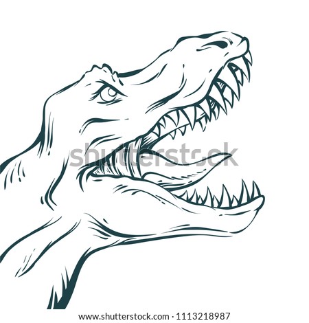 T Rex Outline | Free download on ClipArtMag