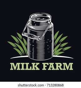 5,122 Milk can logo Images, Stock Photos & Vectors | Shutterstock