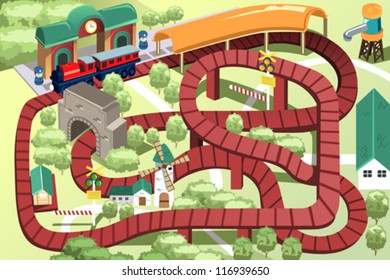 6,716 imágenes de Cartoon railway tracks - Imágenes, fotos y vectores ...