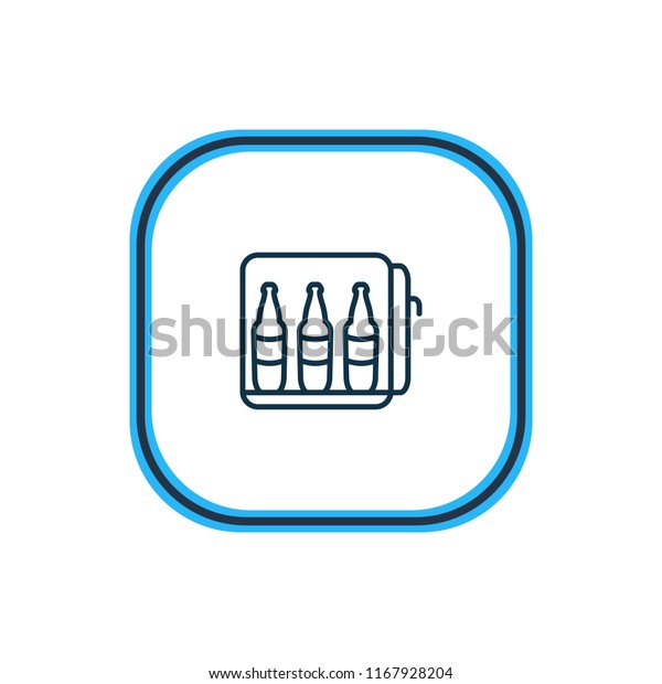 Vector Illustration Minibar Icon Line Beautiful Stock Vector (Royalty ...