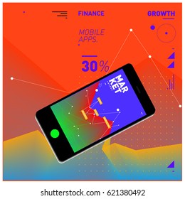 Vector Illustration Mobile Apps Digital Marketing Stock Vector (Royalty ...