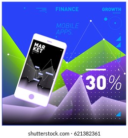 Vector Illustration Mobile Apps Digital Marketing Stock Vector (Royalty ...