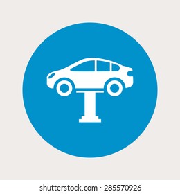 Vector Illustration Modern Auto Repair Icon Stock Vector (Royalty Free ...