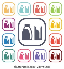 Vector Illustration Modern Farm Icon Stock Vector (Royalty Free ...