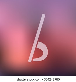 Vector Illustration Modern Icon Bemol Stock Vector (Royalty Free ...