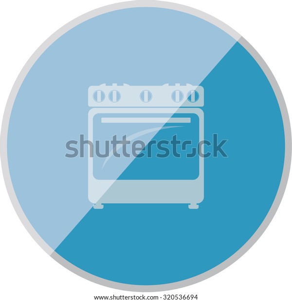 Vector Illustration Modern Icon Cooker Stock Vector (Royalty Free ...