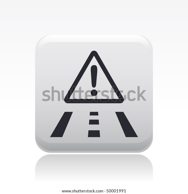 Vector Illustration Modern Icon Depicting Warning Stock Vector (Royalty ...
