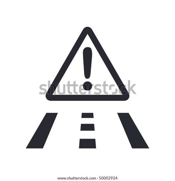 Vector Illustration Modern Icon Depicting Warning Stock Vector (Royalty ...