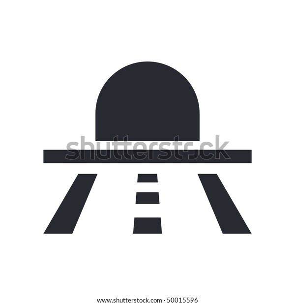 Vector Illustration Modern Icon Depicting Road Stock Vector (Royalty ...