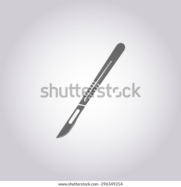 Vector Illustration Modern Icon Scalpel Stock Vector (Royalty Free ...
