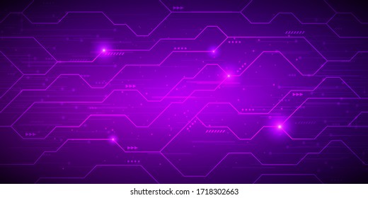 Vector Illustration Modern Violett Technology Background Stock Vector ...