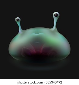 Vector Illustration Monster Slime Slug Unusual Stock Vector (Royalty ...