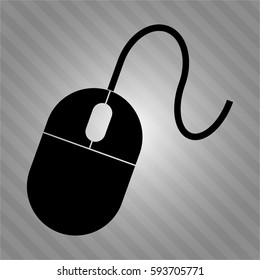 Vector Illustration Mouse Black Color Stock Vector (Royalty Free ...