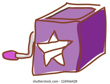 Vector Illustration Music Box Stock Vector (Royalty Free) 126966428 ...